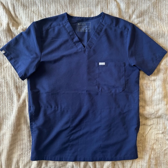 Figs | Shirts | Figs Mens Medical Scrub Top Navy Blue Technical ...